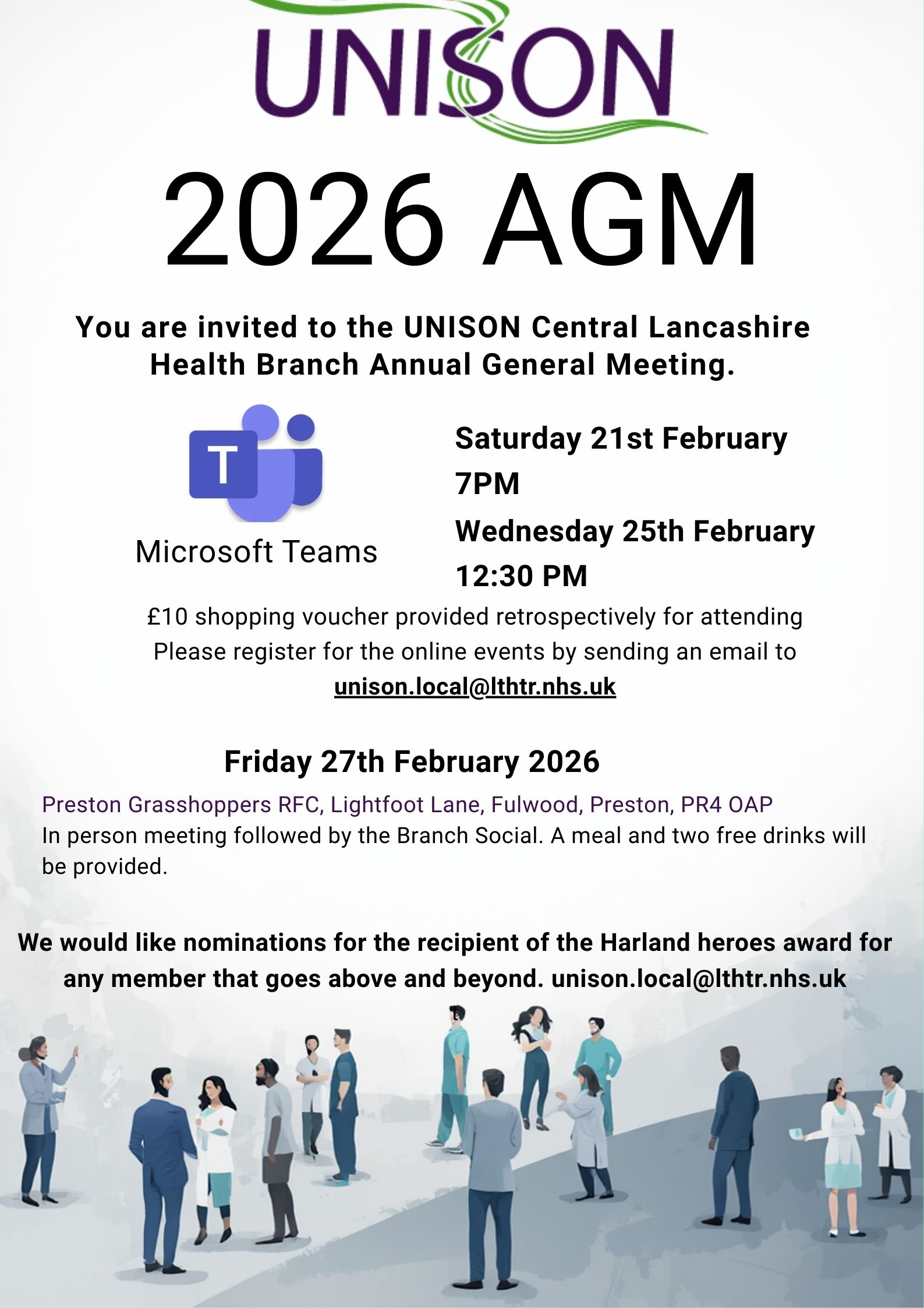 AGM | Unison Central Lancashire Health